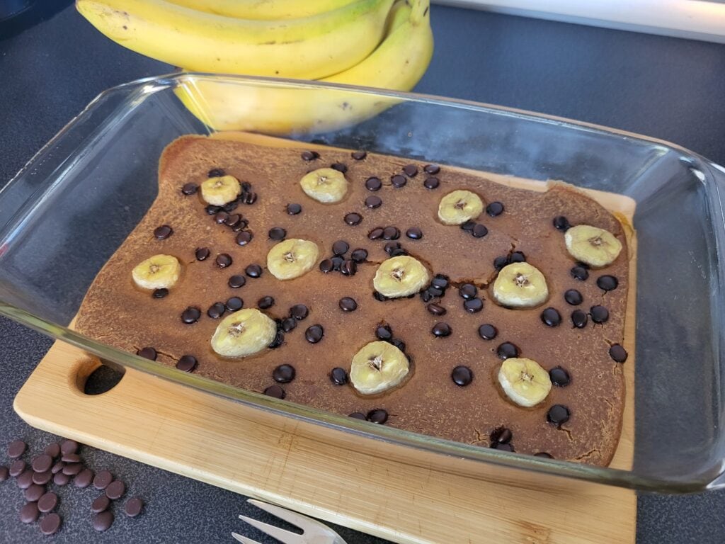 Baked Oats mit Banane & Schoko: schnell & lecker